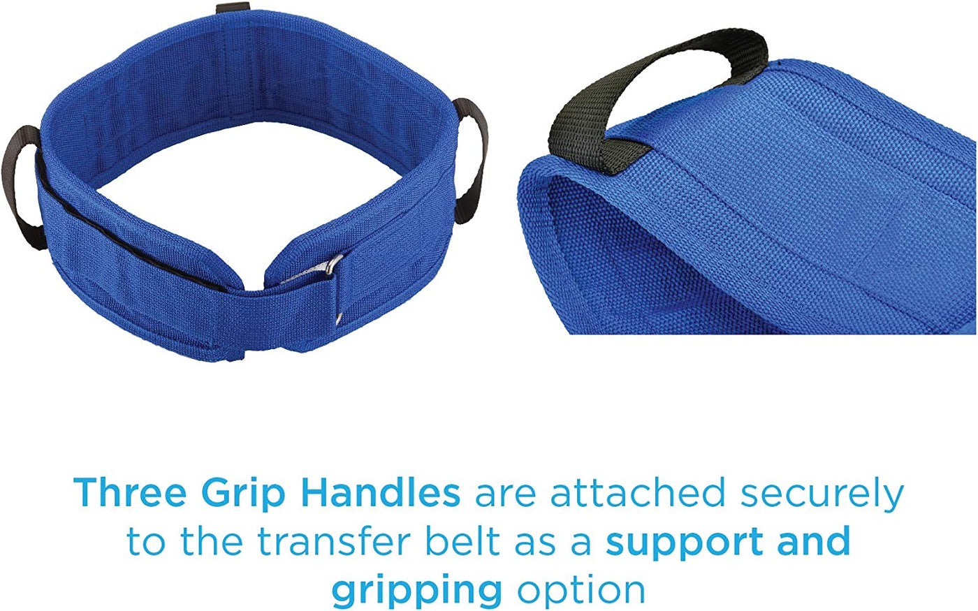 Extra Wide & Durable Gait Belt with Grip Handles