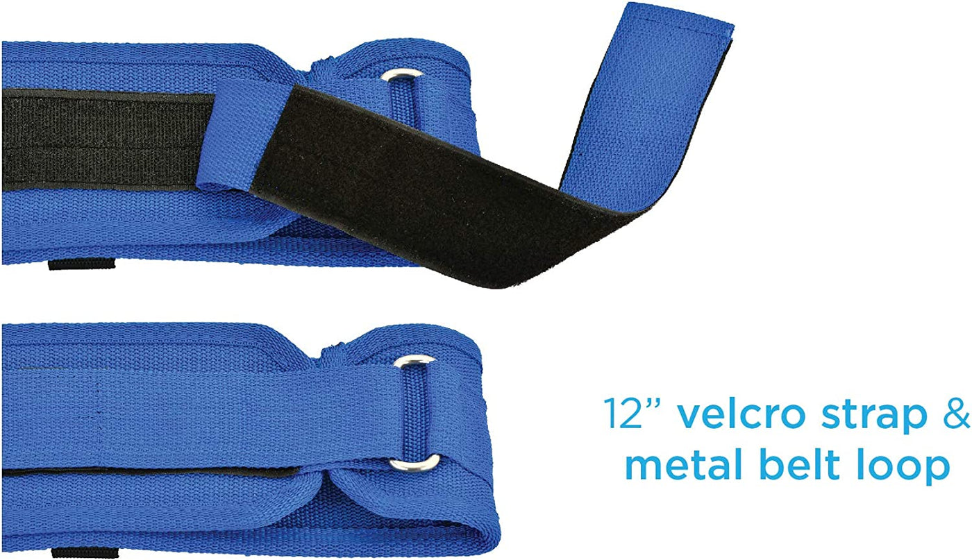 Extra Wide & Durable Gait Belt with Grip Handles