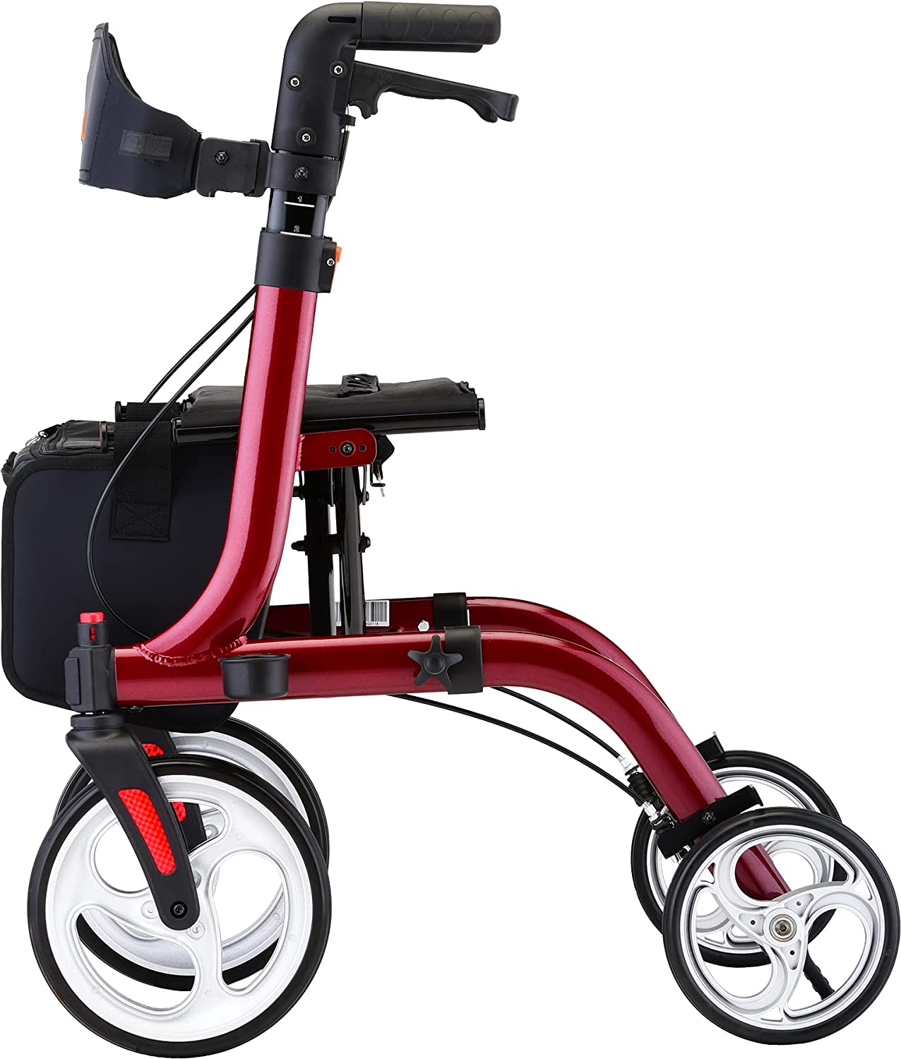 Express Rollator Walker, Large 10” & 8” Wheels