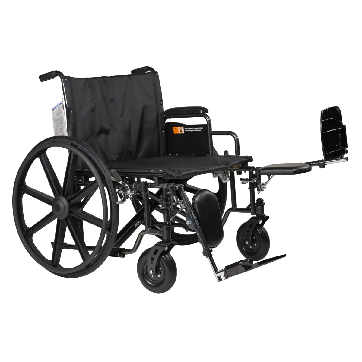 Bariatric Heavy Duty Wheelchair With Elevating Leg Rest